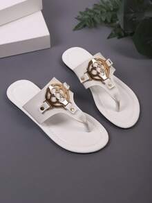 2025 Neue Sommer Damen Mode Strand Flache Lässig Flip Flops Damen ...