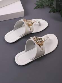 2025 Neue Sommer Damen Mode Strand Flache Lässig Flip Flops Damen ...