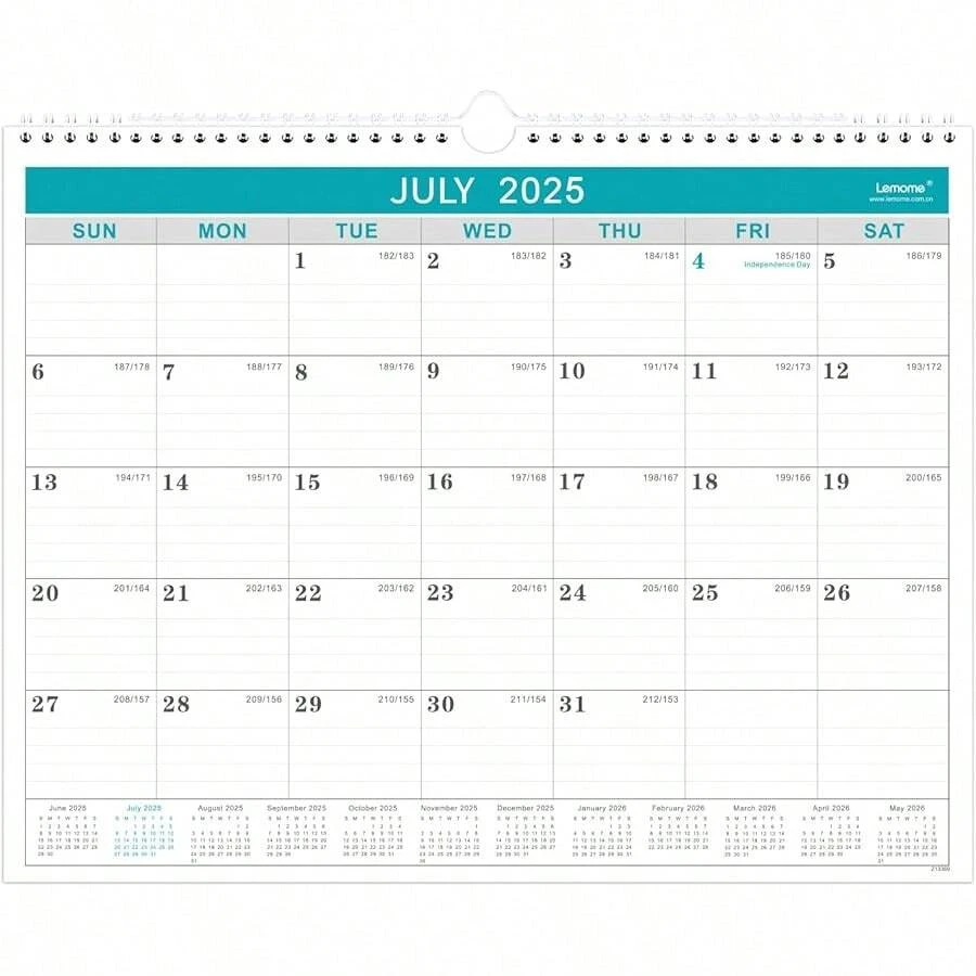 Calendar 2025-2026, 18 Months Wall Calendar From July 2025 To December ...