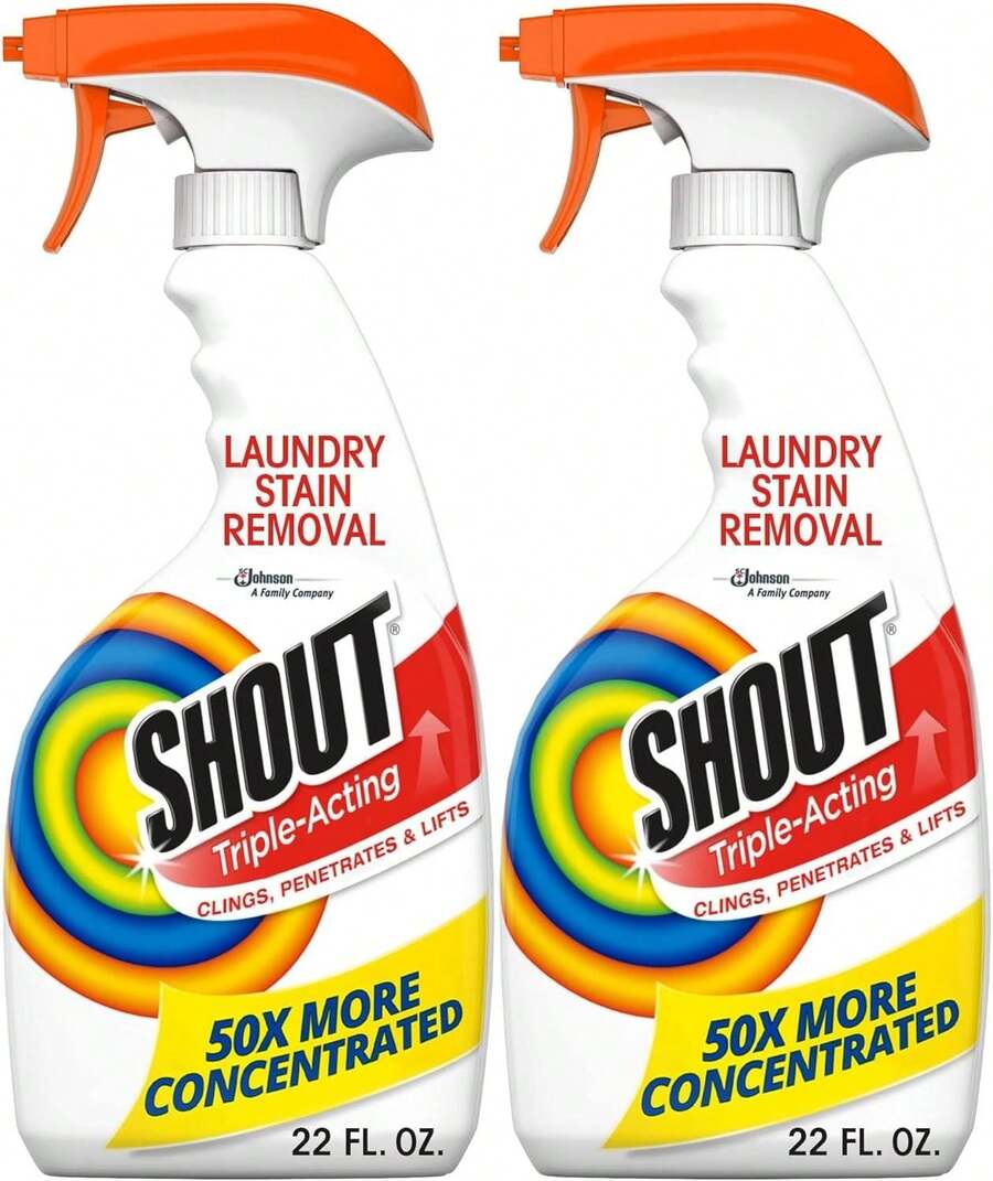 Shout Active Enzyme Laundry Stain Remover Spray, Triple-Acting Formula ...
