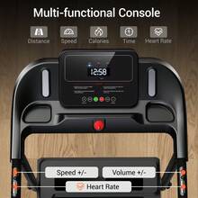 UMAY Folding Treadmill With Heart Rate Sensor, Walking Pad Treadmills ...