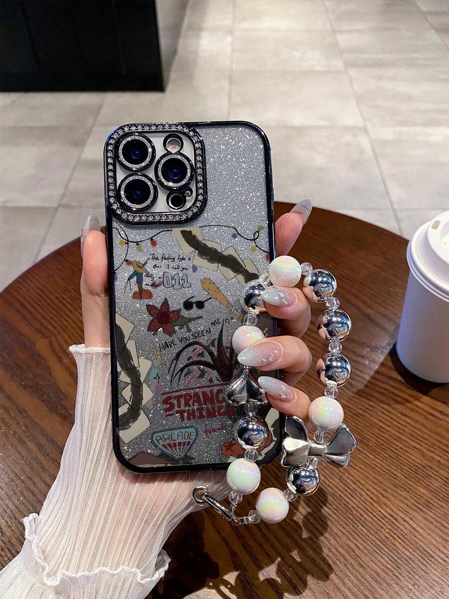 1pc Stranger, Things, Arcade Pattern Diamond Phone Case, Phone Case ...