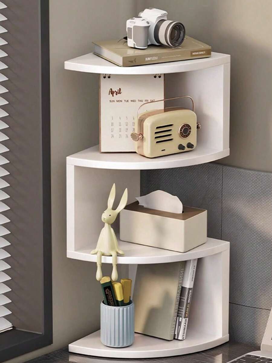 1pc Corner Wall Mount Shelves, Triangular Home Multifunctional Storage ...