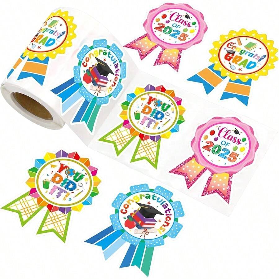 Kindergarten Graduation Stickers Class Of 2025 Stickers For Kids 200Pcs ...