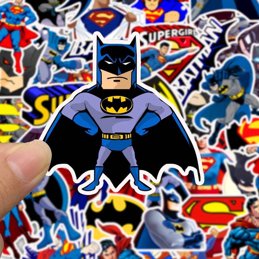 Warner Bros 45PCS Superhero Batman Superman Cool Doodle Stickers ...