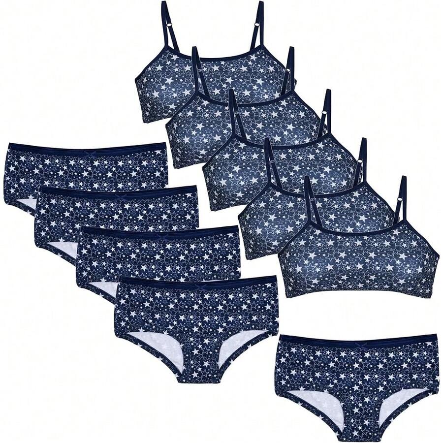 New Matching Girls Underwear Set - Crop Cami Training Bras For Girls ...