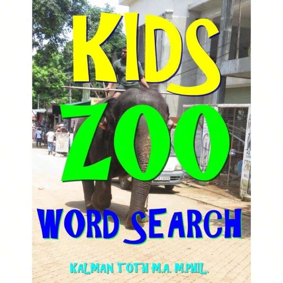 Kids Zoo Word Search:111 Extra Large Print Educational Themed Puzzles ...