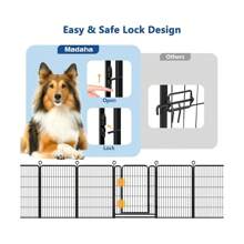 Heavy-Duty 8/16 Panel Dog Playpen, Indoor & Outdoor Pet Exercise Pen ...