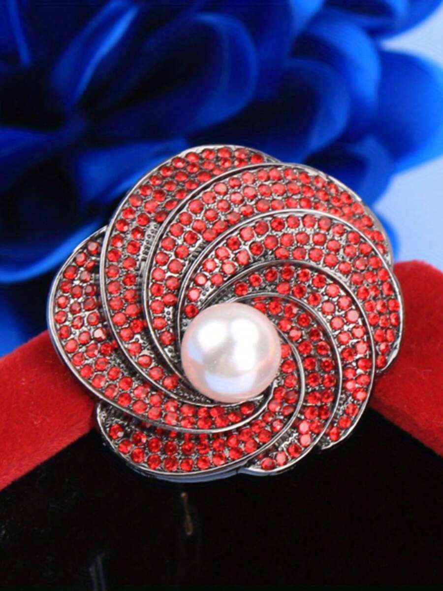 Fashion Flower Brooch Female Niche Design Small Fragrance Temperament ...