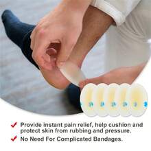 3/9/18/36pcs Gel Blister Bandages For Feet - Cushion For Heel, Toe ...