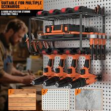 Royalswill Electric Tool Organiser Wall-Mounted, Heavy-Duty Garage Tool ...