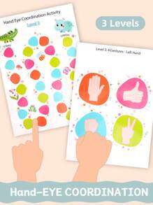3Levels Of Hand-Eye Coordination Activity Cards, Bilateral Brain ...
