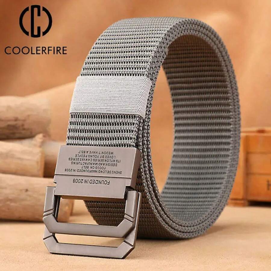 Men Belt Nylon Webbing Fabric Tactical Canvas Casual Fashion Luxury ...