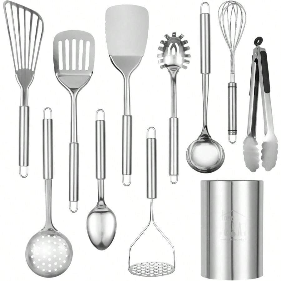 Stainless Steel Cooking Utensils Set 11pcs Kitchen Utensils Set With ...