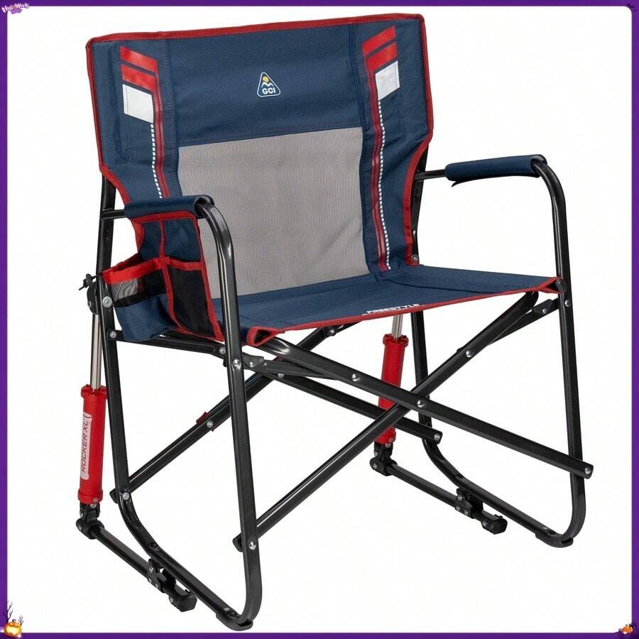 Freestyle Rocker XL Oversized Foldable Rocking Camp Chair, Americana ...