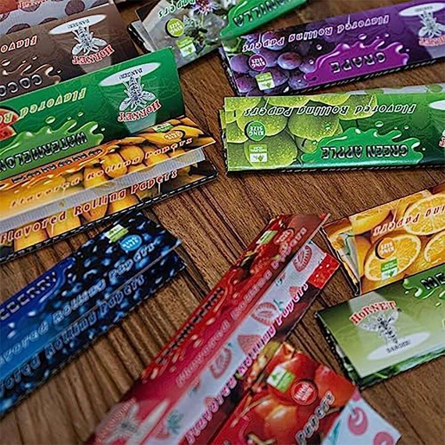 15 libritos, papel de liar cigarrillos extra grande de 110 mm de largo ...
