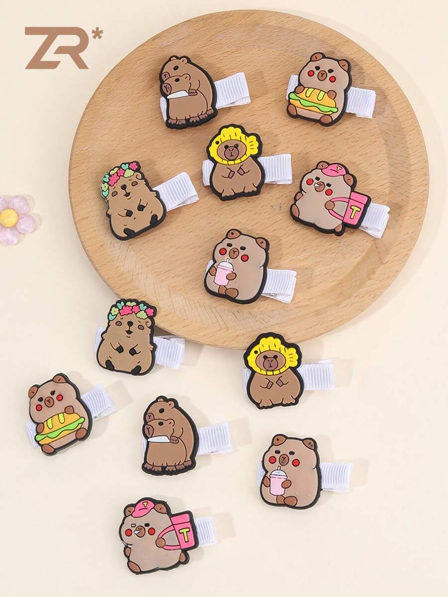 12pcs Small Capybara Hair Clips Cute And Fun Hairpins Gift Barrettes ...
