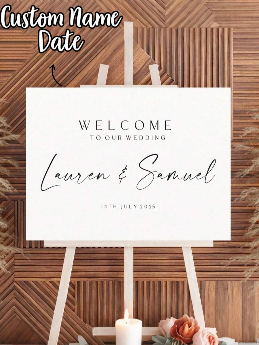 1pc- Customized Personalized Wedding Posters, Customized Frameless ...