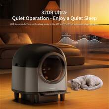 OMCPET Automatic Cat Litter Box Robot Self Cleaning Litter Box Large ...