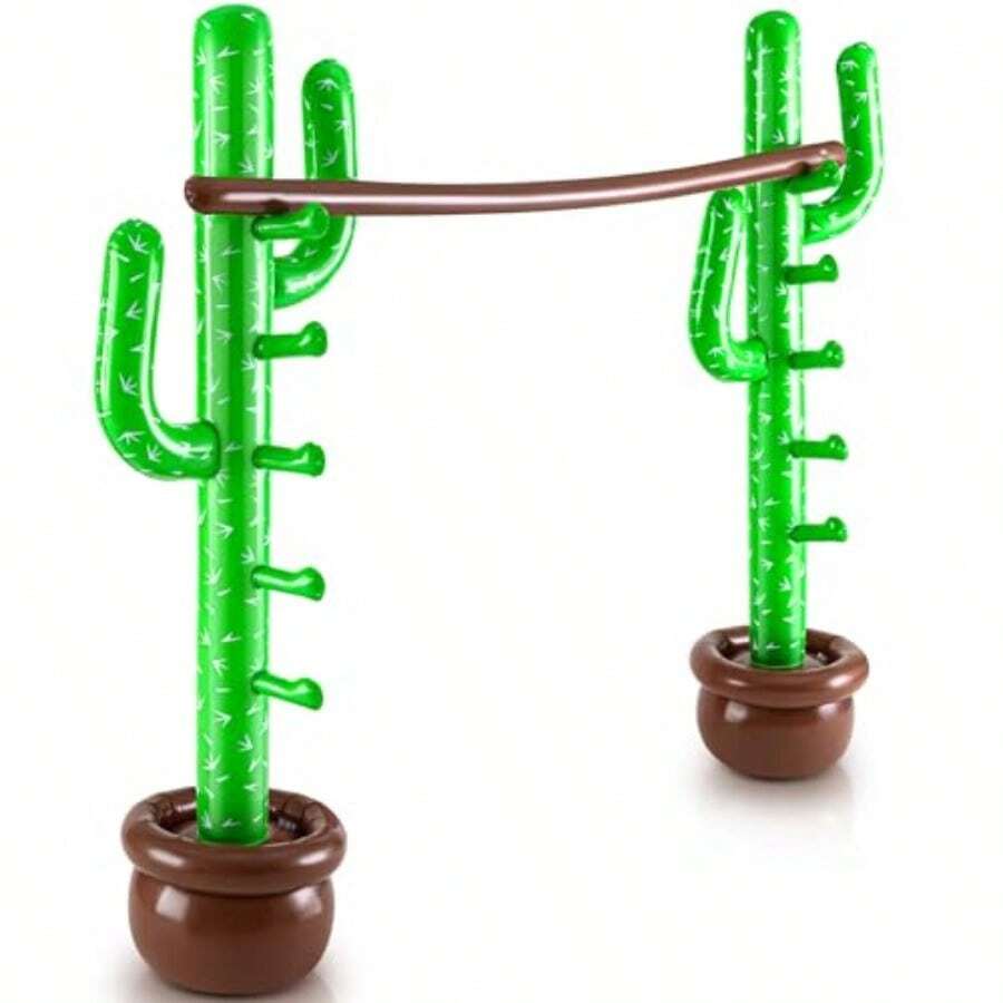 Threan Inflatable Cactus Limbo Game For Adults Summer Party Games Fun ...