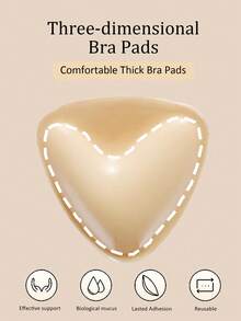 Double-Sided Adhesive 3cm Thick Lift & Enhance Sticky Bra Pads ...