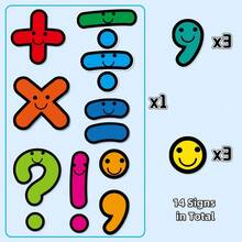 14-Piece Large Magnetic Math And Punctuation Symbols Set Includes Plus ...
