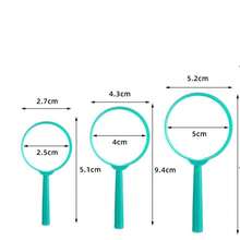 1pc Plastic Magnifying Glass, Handheld Lens Magnifier, Mini Magnifying ...
