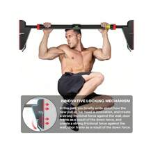 Meteor Essential Pull Up Bar - Chin Up Bar, Push Up Bar, Abdominal Training Door Bar, Adjustable ...