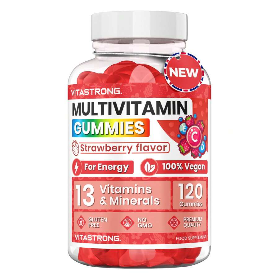 Vitastrong Multivitamínico completo 120 gomas Vitastrong, 13 vitaminas ...