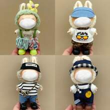 [Outfit Only] 17cm LABUBU Bib Pants Casual Pants Set, One/Two/Third ...