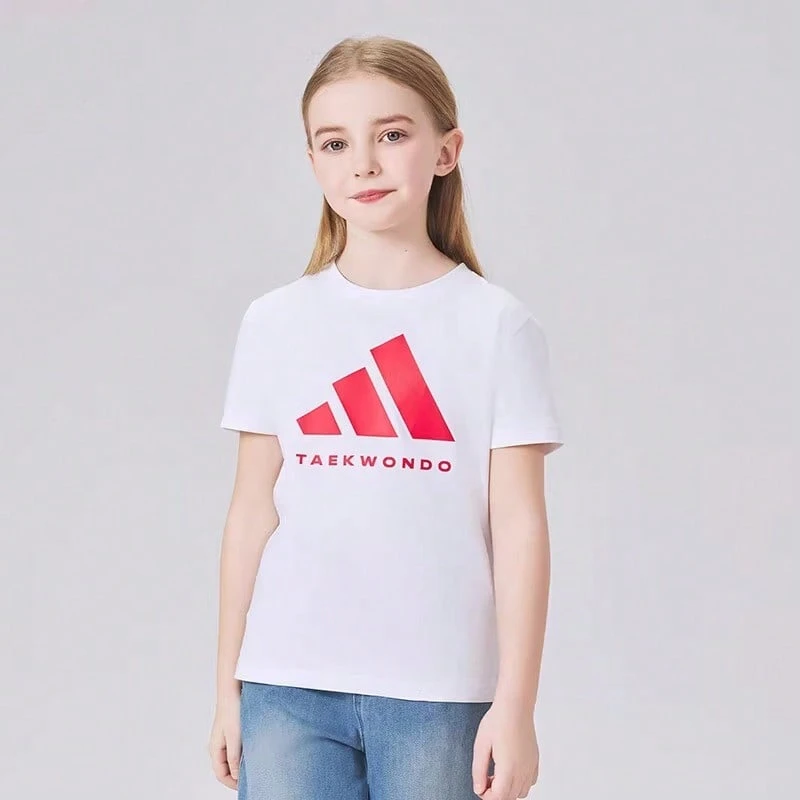 Adidas Tween Girl 2025 Summer Sports Short Sleeve T-Shirt, AdiCLTS24TKT ...
