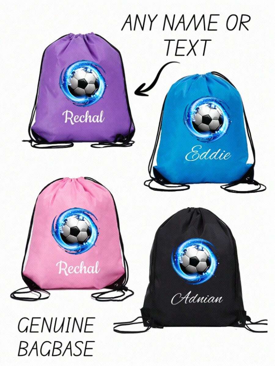 Personalized Nylon Drawstring Pocket, Can Be Printed With Name, Text Or ...