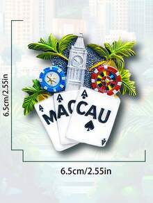 1pc Vintage Hong Kong, Taiwan, Macau Fridge Magnet, Creative Home Decor ...