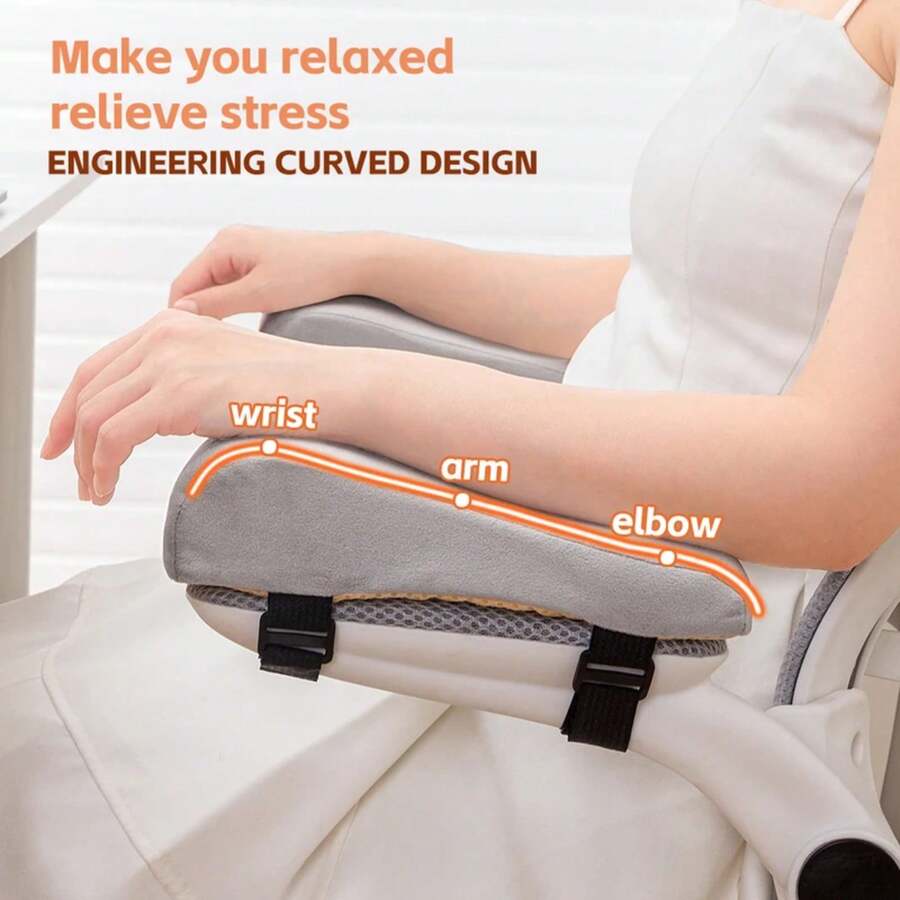Foam Elbow Pillow Chair Armrest Pads Support Arm Rest For Office Chair ...