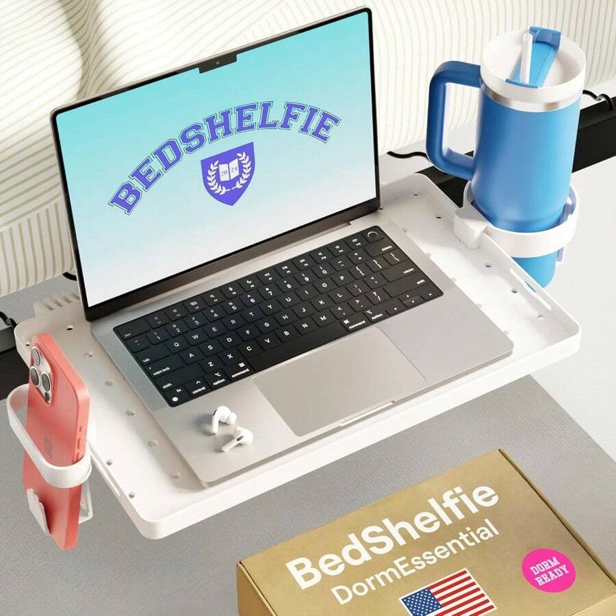 Bedside Shelf For College Dorm Room Bunk Bed And Top Bunk College Dorm ...