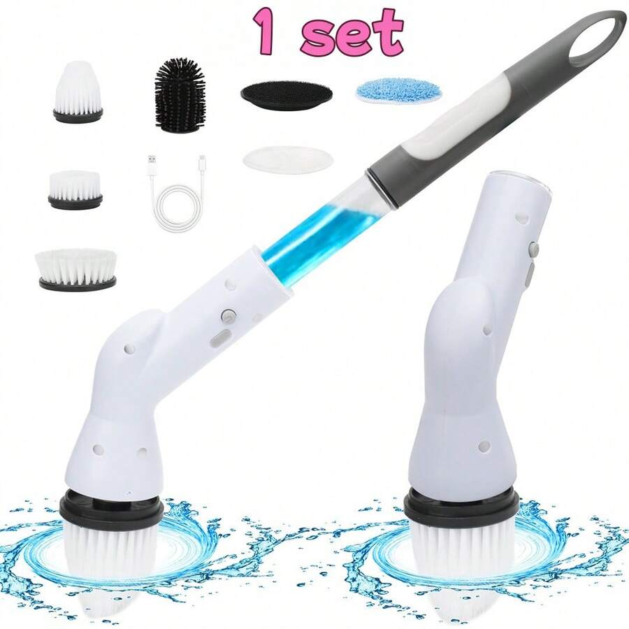 1 Set Electric Rotary Cleaner, 2025 Upgraded Bathroom Cleaner, Shower ...