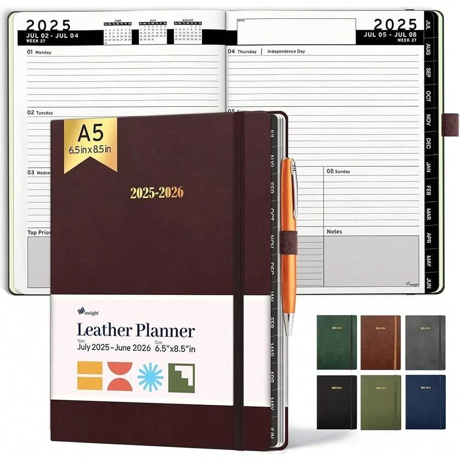 Neww 2025-2026 HAROVER Lear Planner Weekly & Monthly - 6.5x11 Inch ...