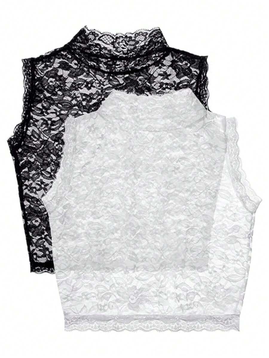 Women's Lace False Collar Detachable Dickey Collar White Lace Collar ...