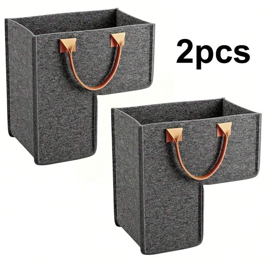 1/2pcs Large Felt Stair Basket Folding Stairs Laundry Baskets Stair ...