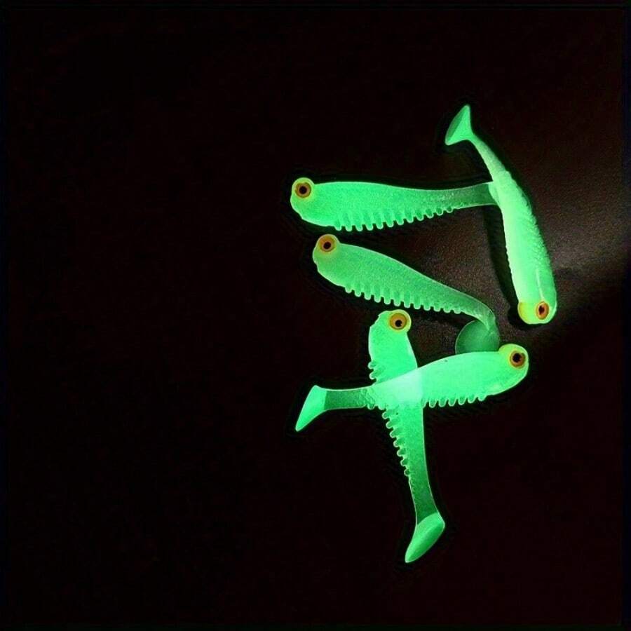 1 Luminous Bait, Simulated Small Fish, Soft Bionic Bait, T-Tail Soft ...