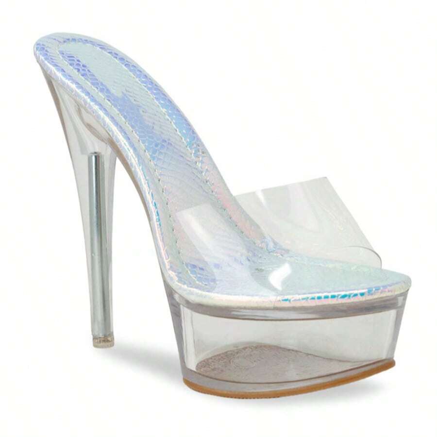 Women Bold Transparent Platform Heels – Statement Sandals | SHEIN USA