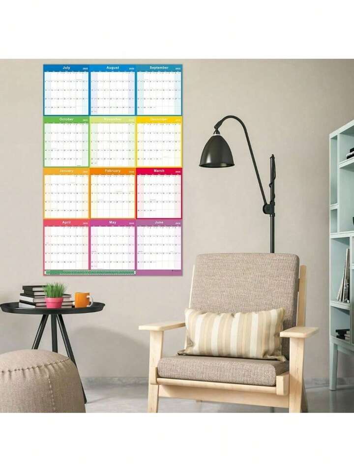 2025-2026 Yearly Wall Calendar - Annual Calendar 2025-2026, 2025-2026 ...