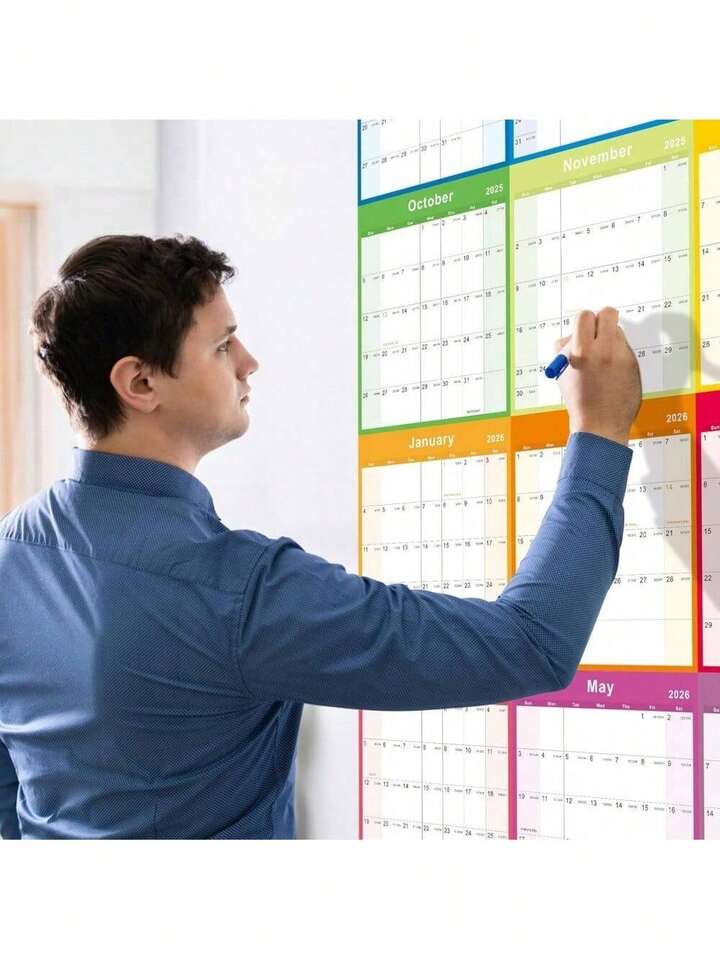 2025-2026 Yearly Wall Calendar - Annual Calendar 2025-2026, 2025-2026 ...