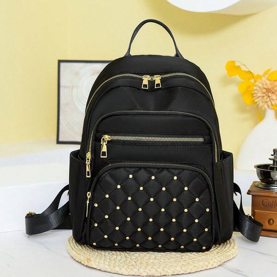 LECEY Mochila funcional con bordado de flores para mujeres, mochila ...
