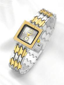 CARYINO 1 pieza Reloj cuadrado de mujer Caryino con correa de acero ...