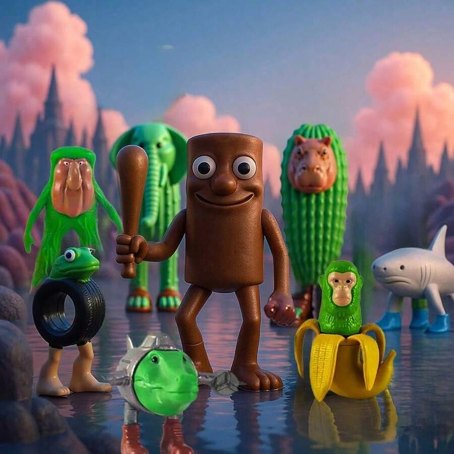 Tralalero Tralala Action Figures, Italian Brainrot Cake Toppers ...