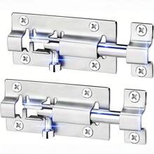 Stainless Steel Sliding Door Latch Lock, Heavy-Duty Security Door Bolt ...