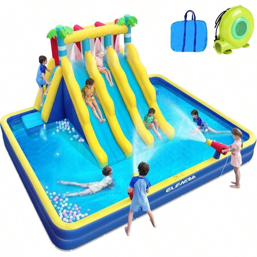 Bug ZappersELEMARA Inflatable Water Slide For Big W Large DoubleLayer ...