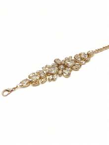 1pc Women's Rhinestone Inlaid Chain Belt, Elegant Gold Color Waist ...