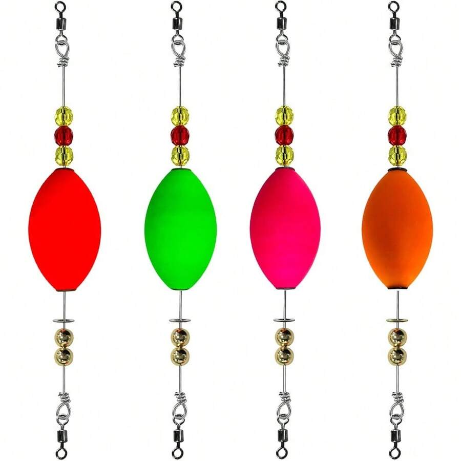 0504Pcs Popping Corks Floats Weighted Fishing Floats And Bobbers Rattle ...